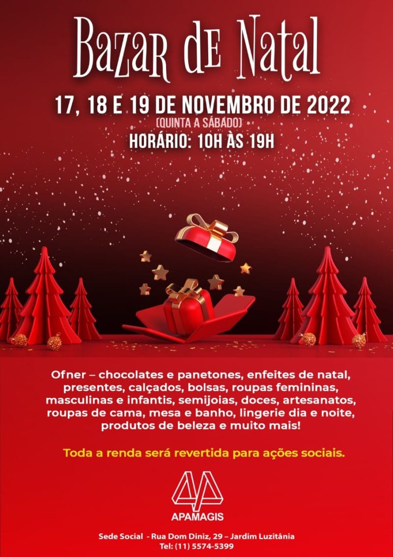 Bazar de Natal 2022 - Apamagis